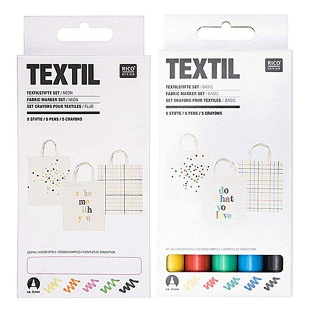 10 feutres textiles - basic & fluo | Truffaut