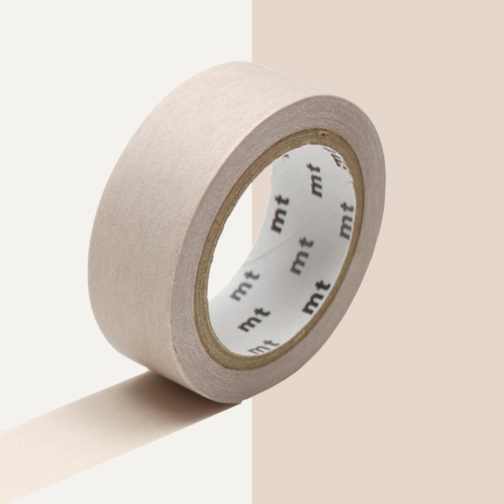 Masking tape unicolore pastel - marron - 1,5 cm x 7 m | Truffaut