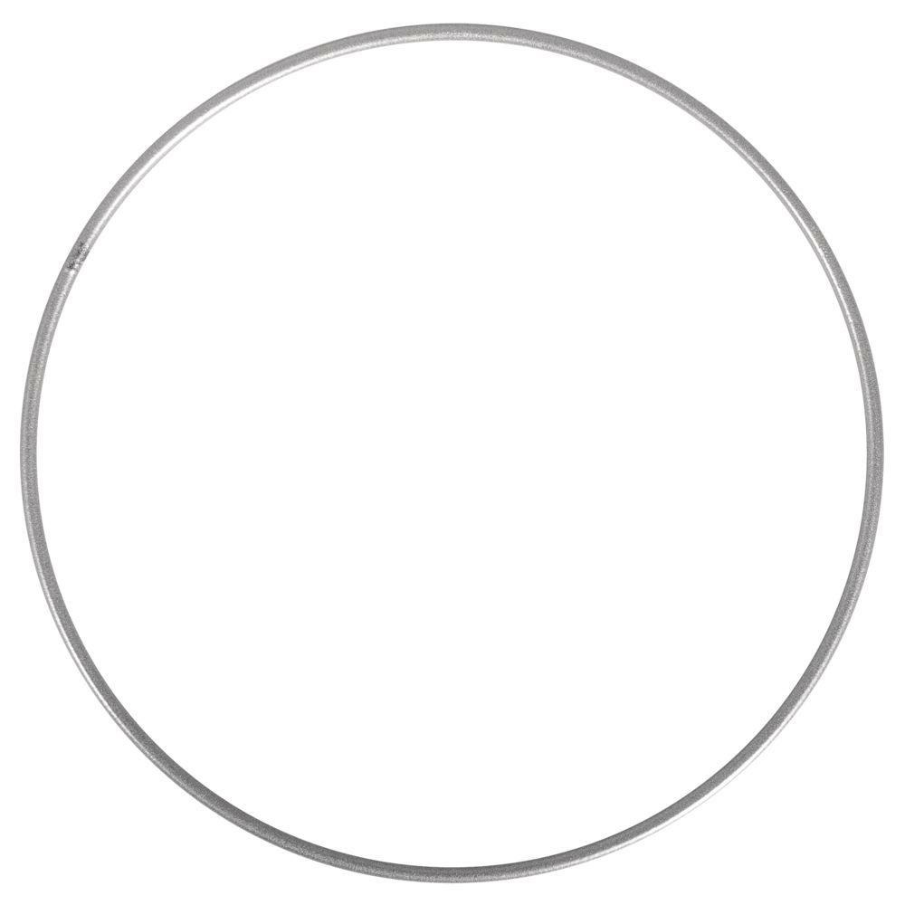 Anneau en métal argenté ø 25 cm | Truffaut