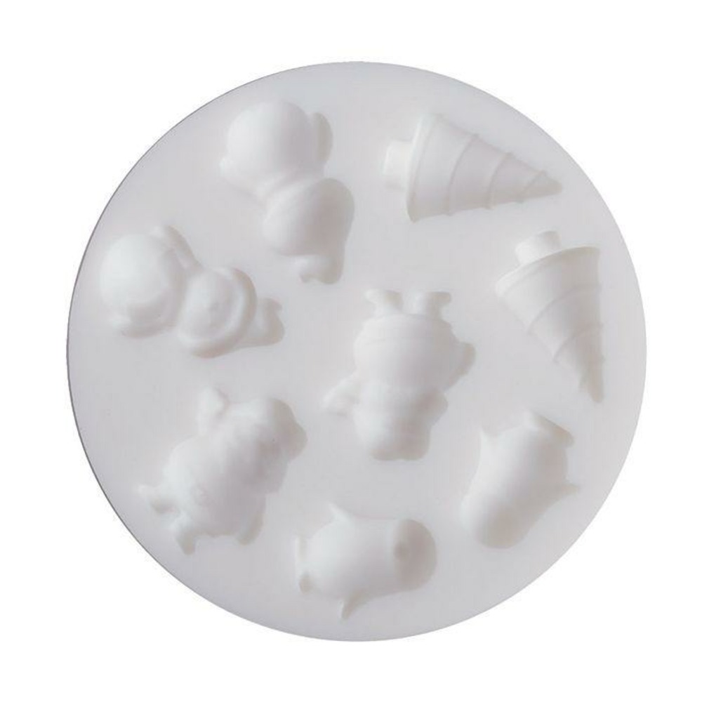 Mini moule en silicone pour pâte polymère - noël | Truffaut