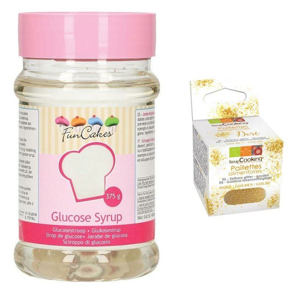 Sirop de glucose 375 g + paillettes dorées | Truffaut