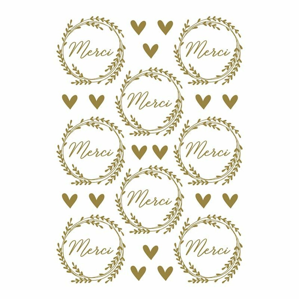 Transfert textile thermocollant a5 - mariage merci & couronne végétale ...