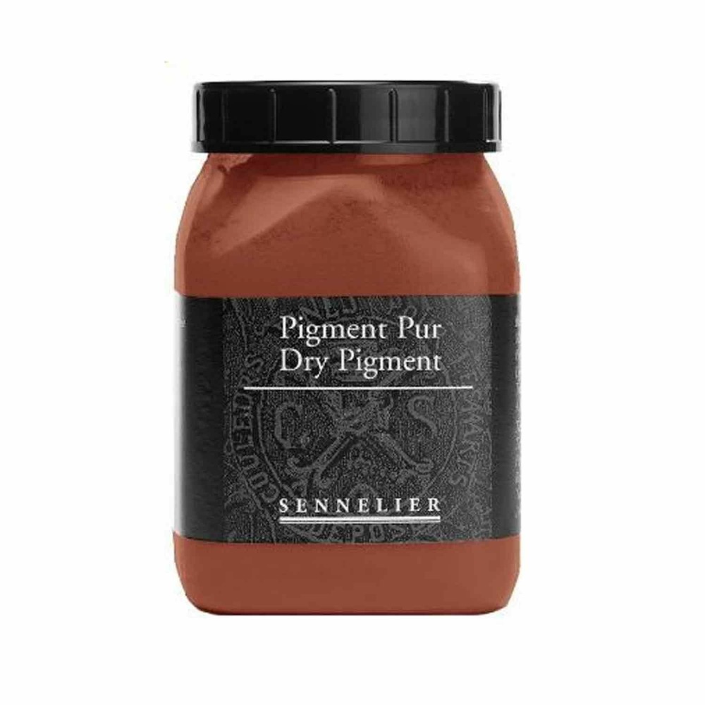 Pigment pour création de peinture - pot 140 g - terre de sienne brûlée ...