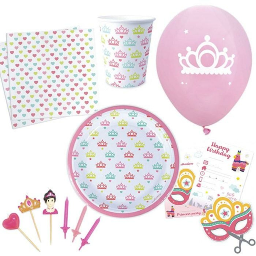 Kit vaisselle anniversaire princesse | Truffaut