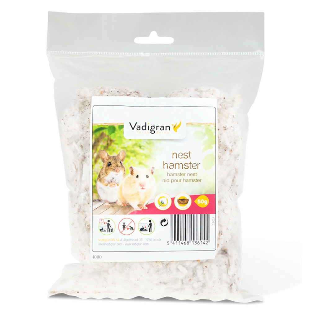 Nid douillet coton naturel 50 g pour hamster rongeurs | Truffaut