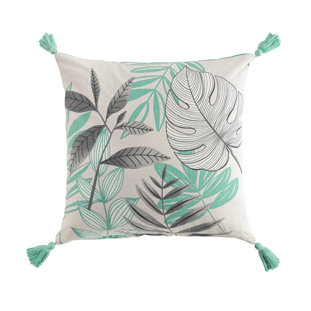 Coussin déhoussable au style nature | Truffaut