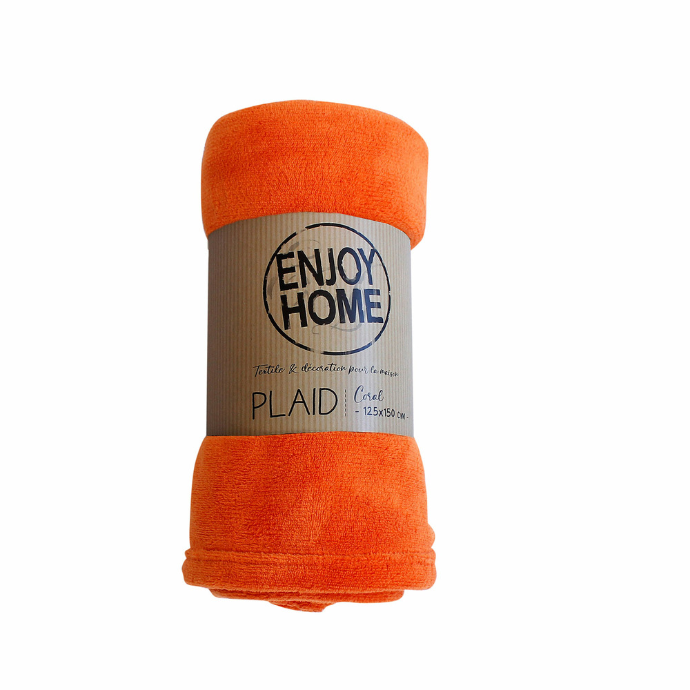 Plaid uni en polyester | Truffaut