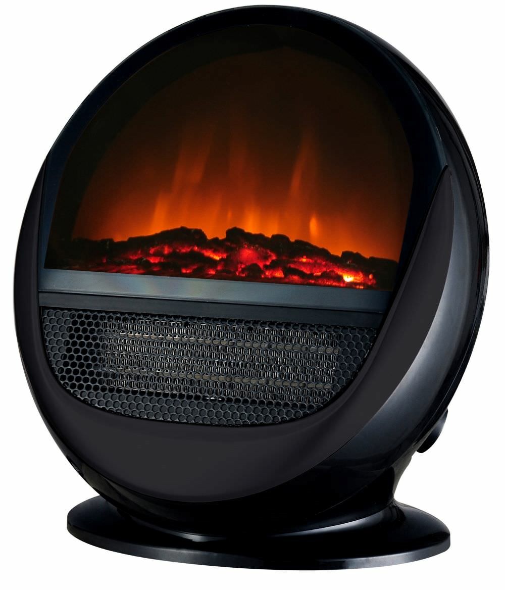 Cheminée portable noire avec télécommande 1500w chemin'arte ef-187 ...
