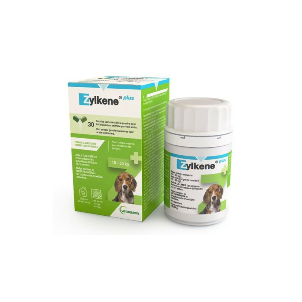 Zylkene plus anti stress chien et chat 30gélules 225mg | Truffaut