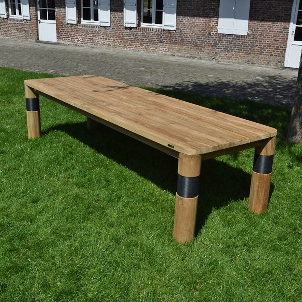 Table en teck recyclé 300 cm, galactus | Truffaut