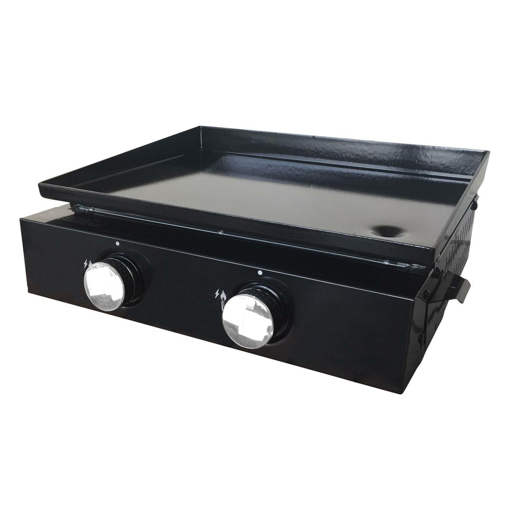 Cooker plancha à gaz - acier emaillé - 2 bruleurs - 4 kw | Truffaut