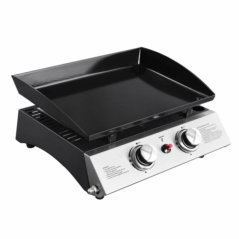 Cooker - plancha au gaz ii - acier émaillé laminé à froid - brûleurs ...