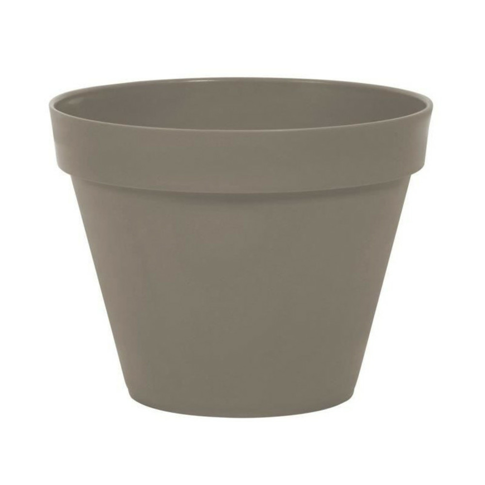 Eda pot de fleur rond toscane - ø 30 x h 26 cm - 10 l - taupe | Truffaut