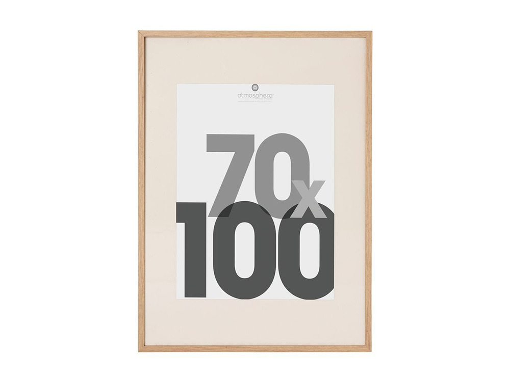 Cadre photo avec marie-louise 70x100 cm - naturel | Truffaut