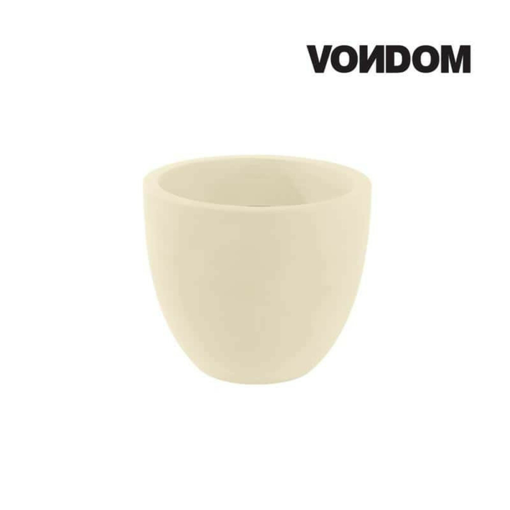 Pot vondom modèle cuenco - ecru mat - 40cm | Truffaut