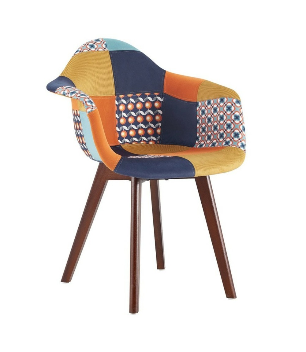 Fauteuil patchwork rétro | Truffaut