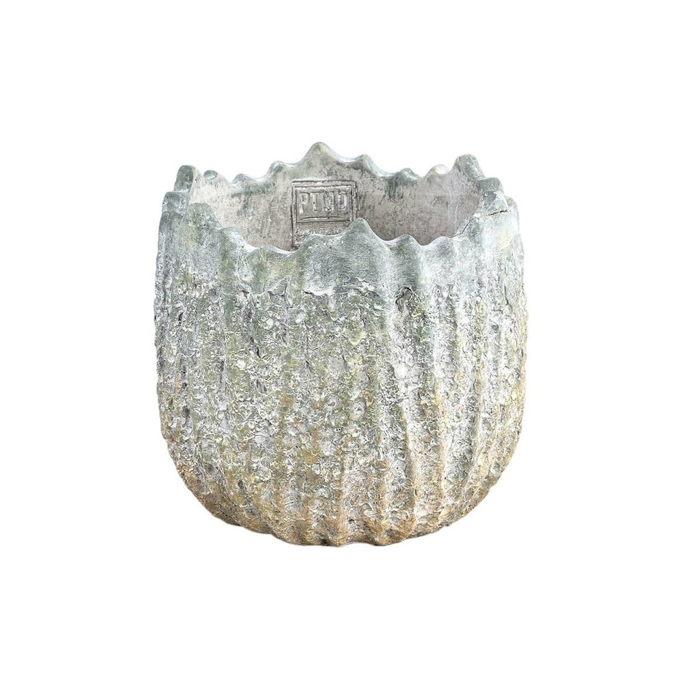 Ptmd pot de fleur ellas - 17x17x16 cm - ciment - gris | Truffaut