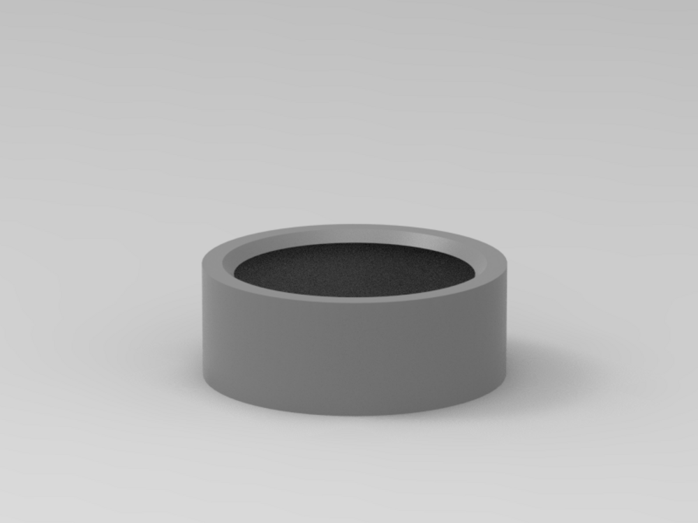 Pot de fleurs extérieur rodeo - gris souris - ø 800 x 300 mm | Truffaut