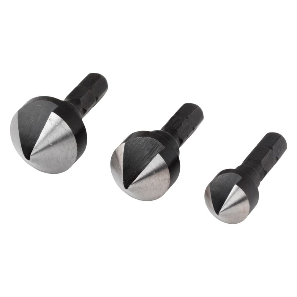 Ensemble de mèches coniques 3 pcs acier 2584000 | Truffaut