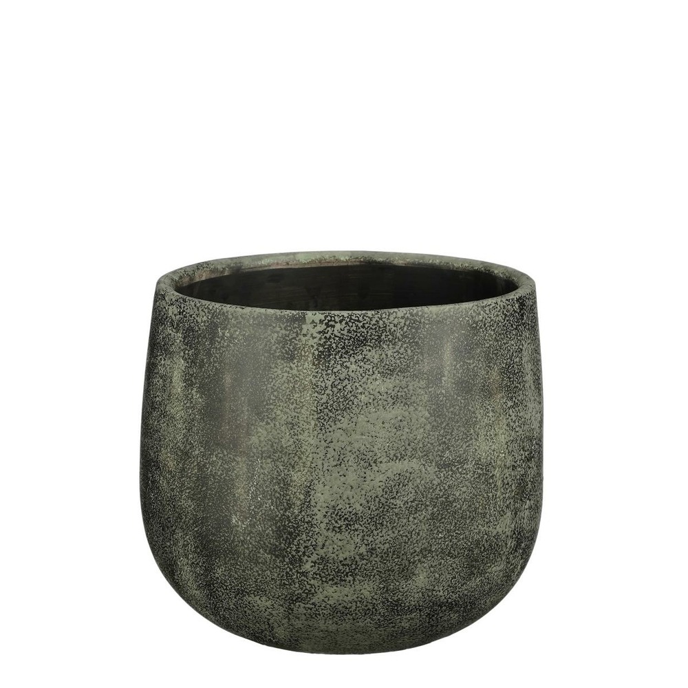 Mica decorations pot de fleurs giovanni - 18x18x16 cm - céramique ...