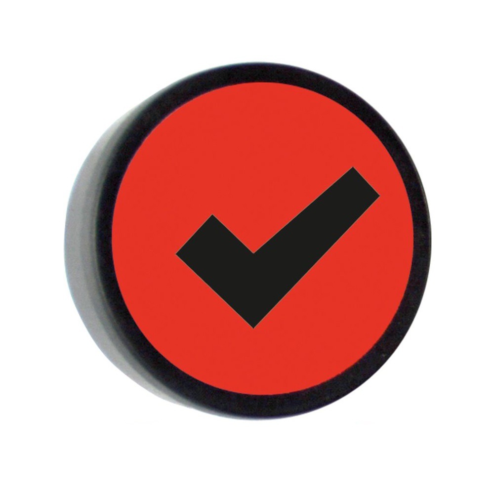 Impressiemagneten voor whiteboards - check - rood | Truffaut