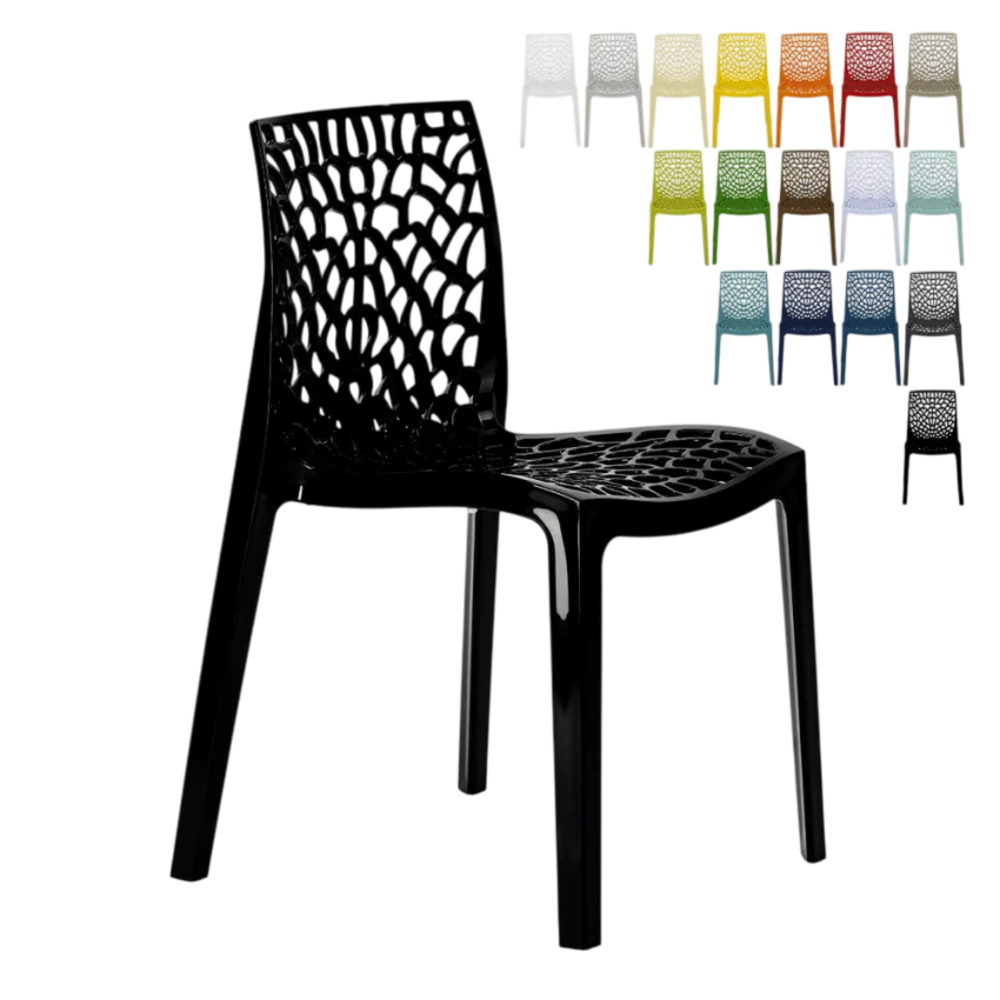 22 chaises empilables intérieur extérieur design moderne lavanda | Truffaut