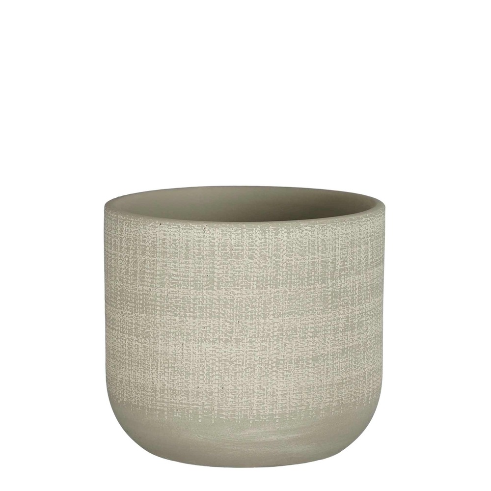 Mica decorations pot de fleurs florian - 18x18x16 cm - terracotta ...