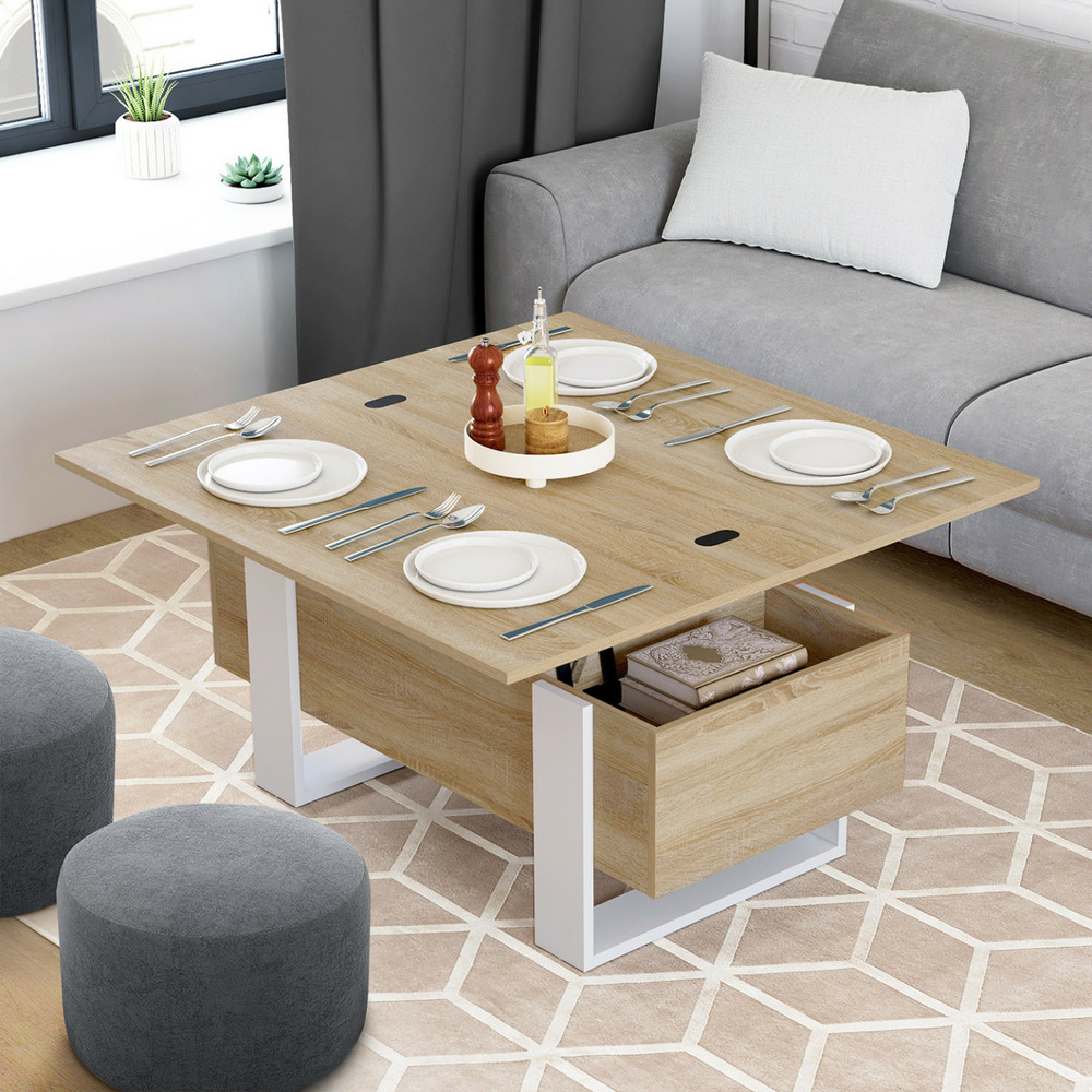 Table Basse Transformable En Table A Manger