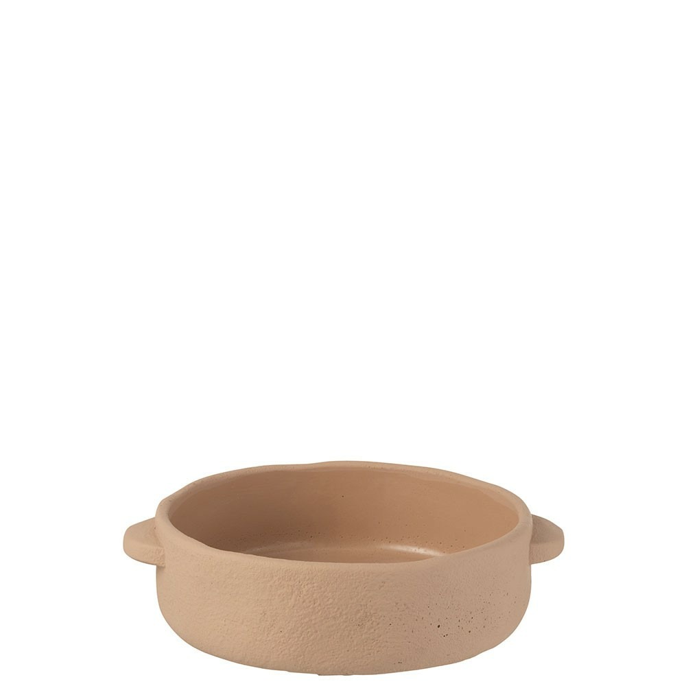 Pot plat gustave ciment marron clair | Truffaut