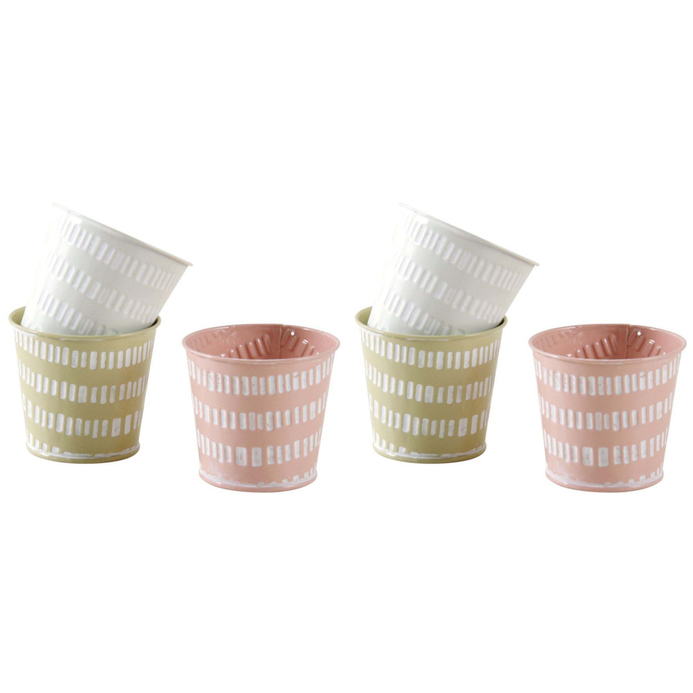 Mini cache-pot rond pastel (lot de 6) | Truffaut