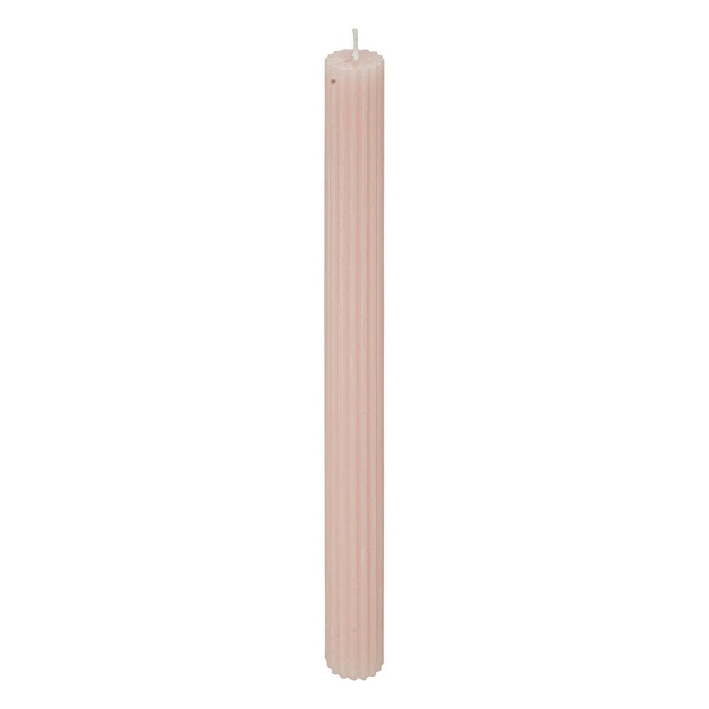 Bougie bâton "demi" en coton h26cm rose | Truffaut