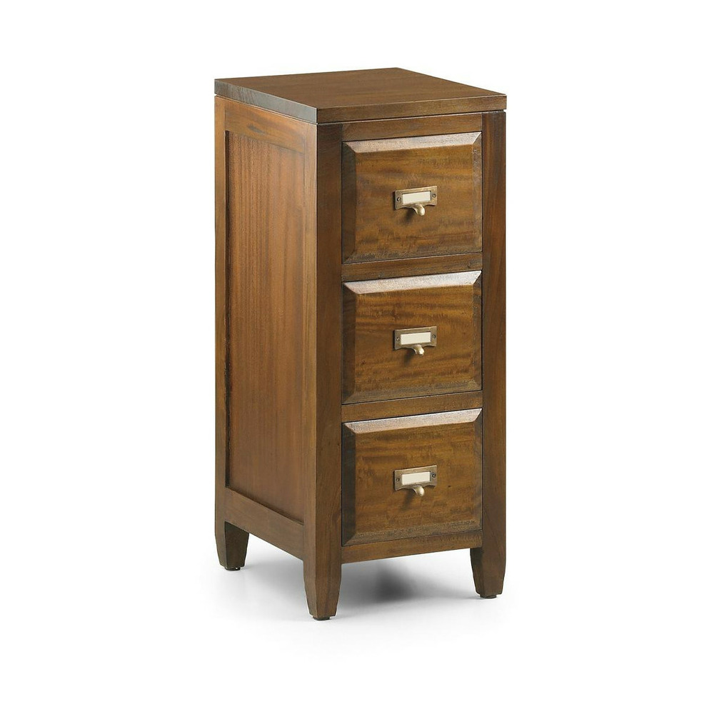 Table de chevet 3 tiroirs bronze bois-bronze marron - cléophée ...