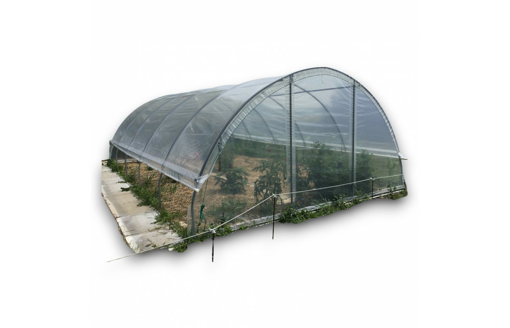 Serre de jardin modèle gothique 4,50 m x 6,00 m, avec aérations en pe ...