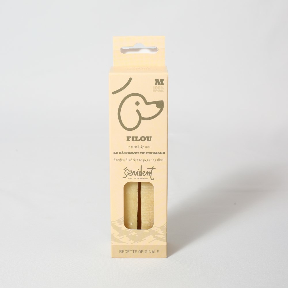 Lot de 2 fromages à mâcher filou pour chiens taille m | Truffaut