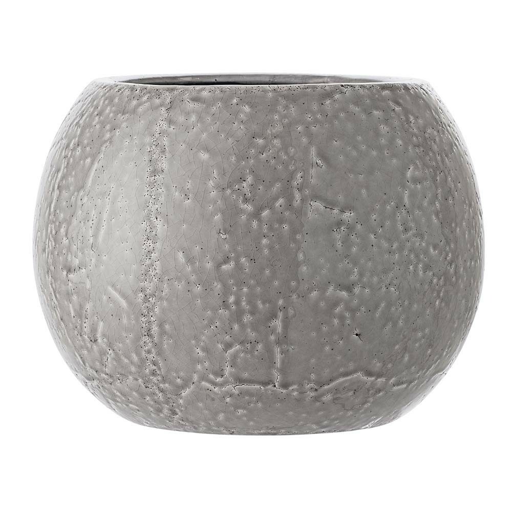 Cache-pot gris en grès | Truffaut