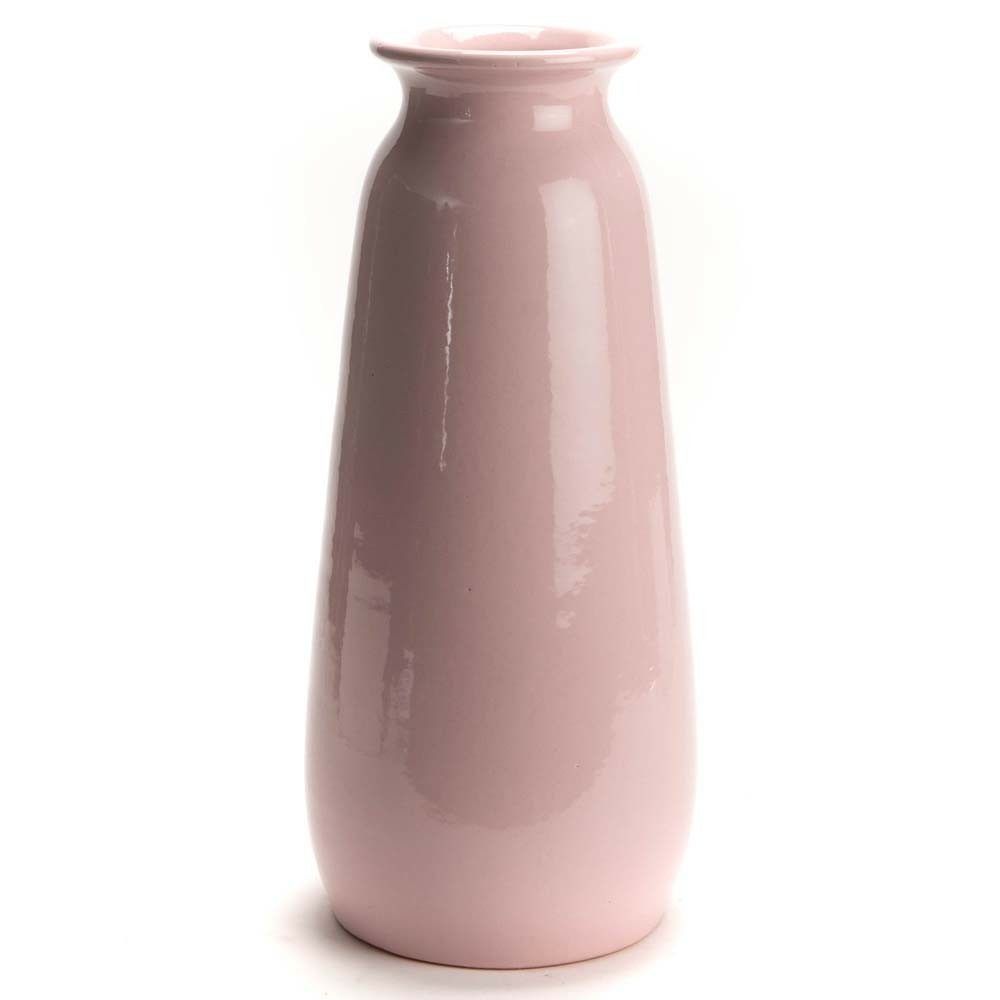 Vase evora hauteur 45 diametre 20 en terre-cuite rose | Truffaut