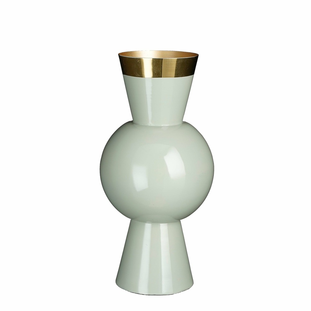 Mica decorations vase ceres - 15x15x31 cm - fer - vert | Truffaut