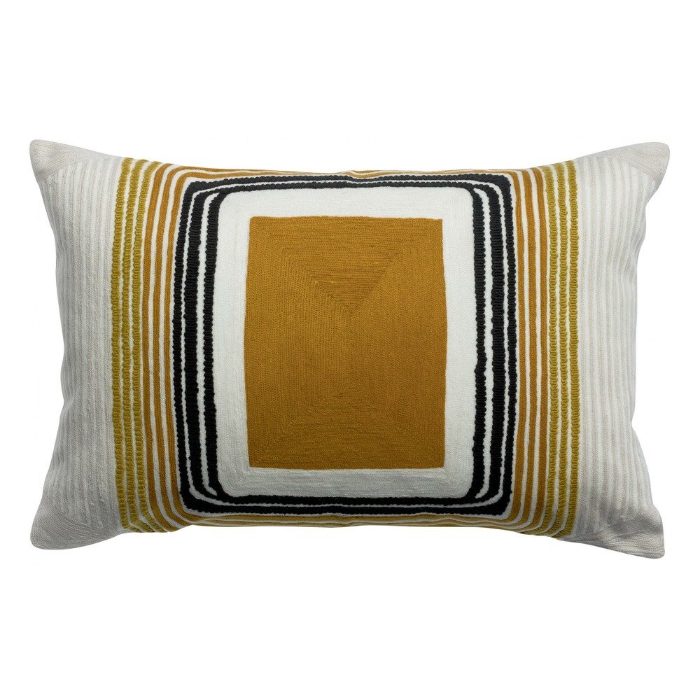 Coussin brodé cassie bronze 40 x 65 cm | Truffaut