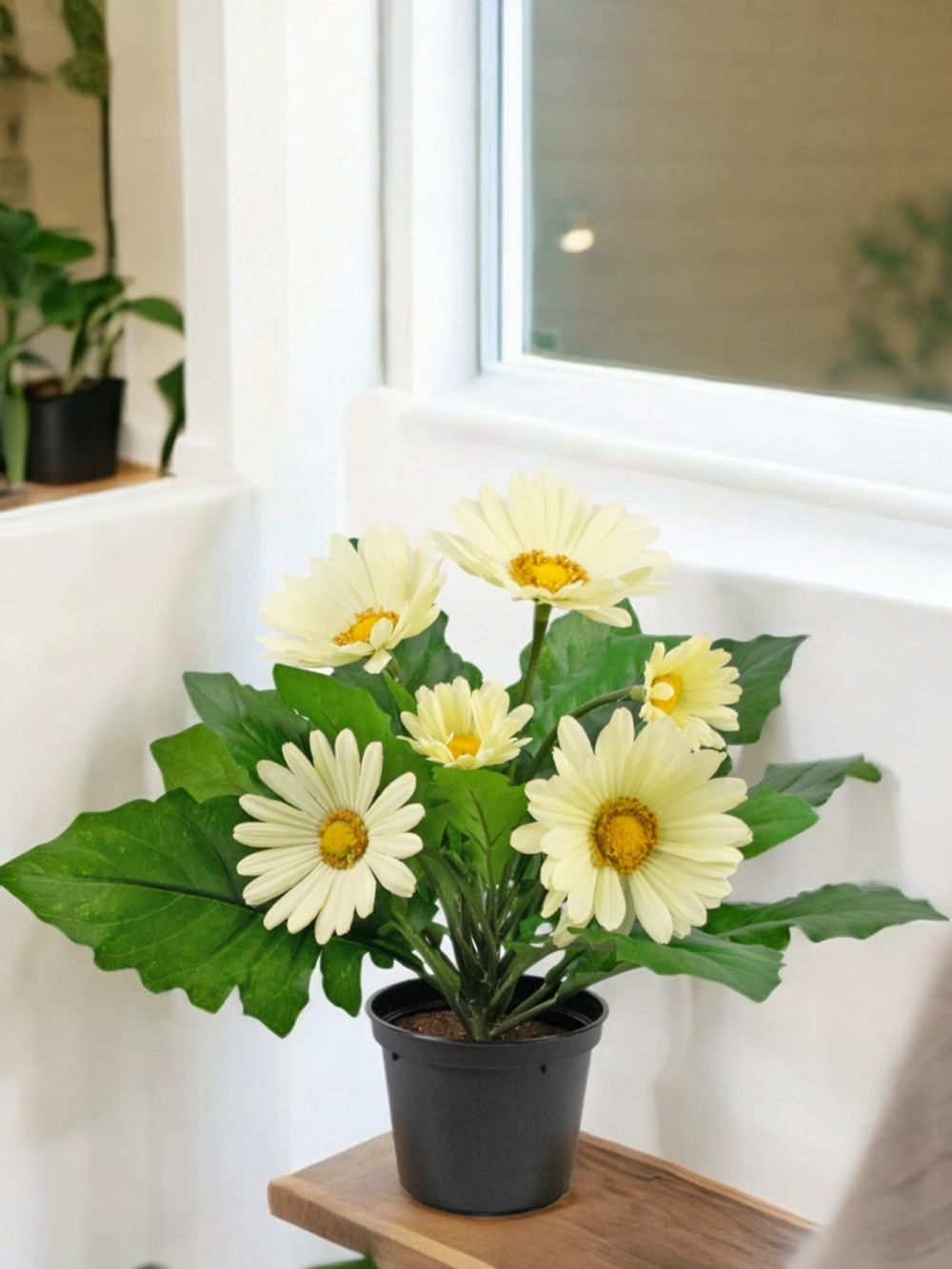 Plante artificielle gerbera blanc | Truffaut