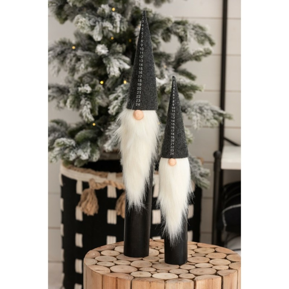 Pere noel long bois noir/blanc large | Truffaut