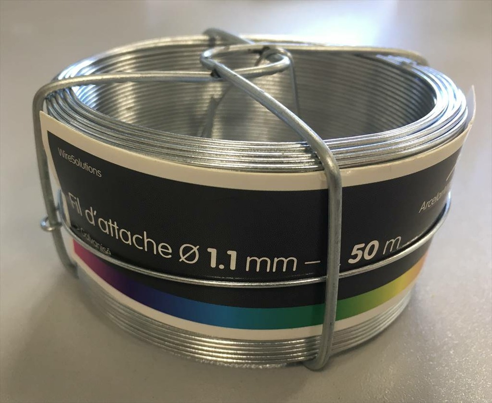 Fil d'attache galva, 1,10 mm x 50 m | Truffaut