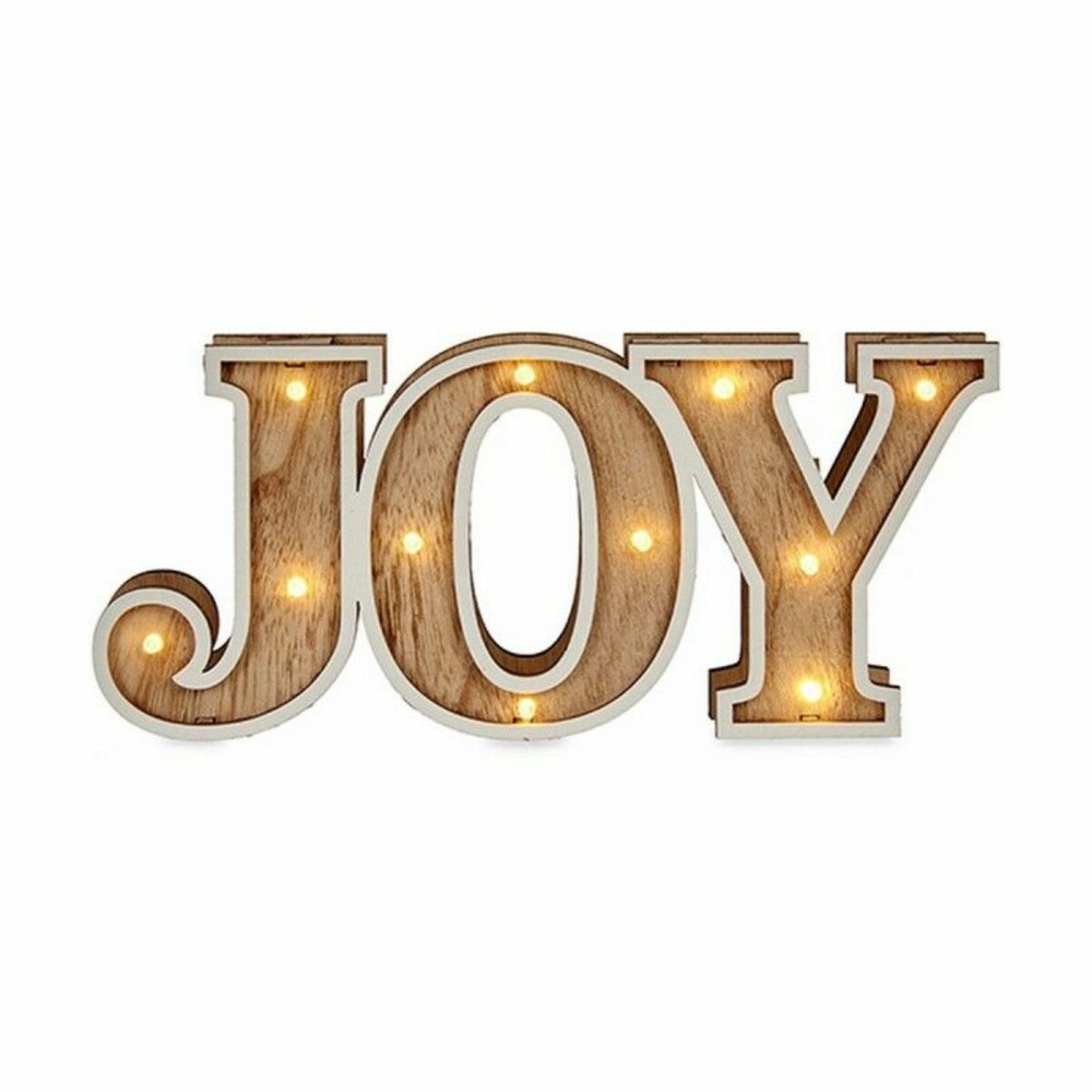 Figurine décorative joy lumière 3,7 x 11,5 x 26 cm naturel bois | Truffaut