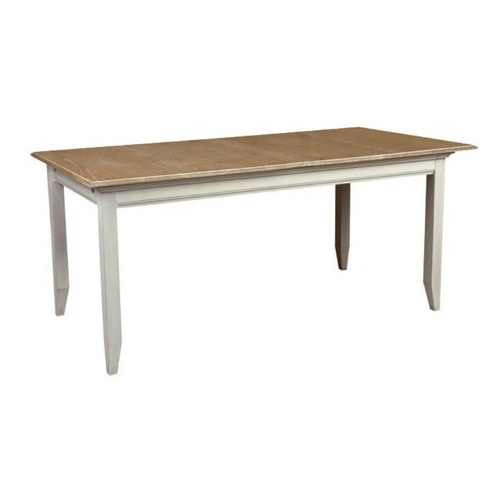 Table rectangulaire extensible 10 personnes bois blanc - esquisse ...