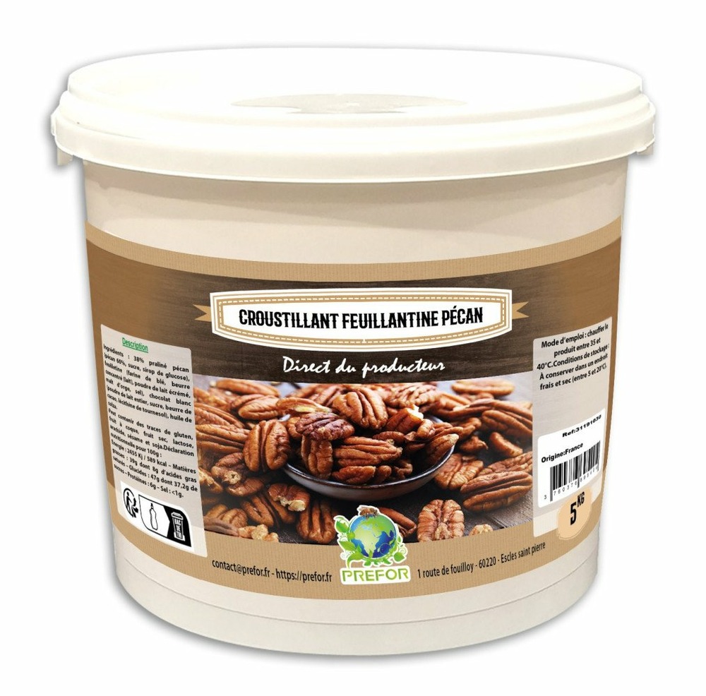 Croustillant feuillantine pécan seau 5kg | Truffaut