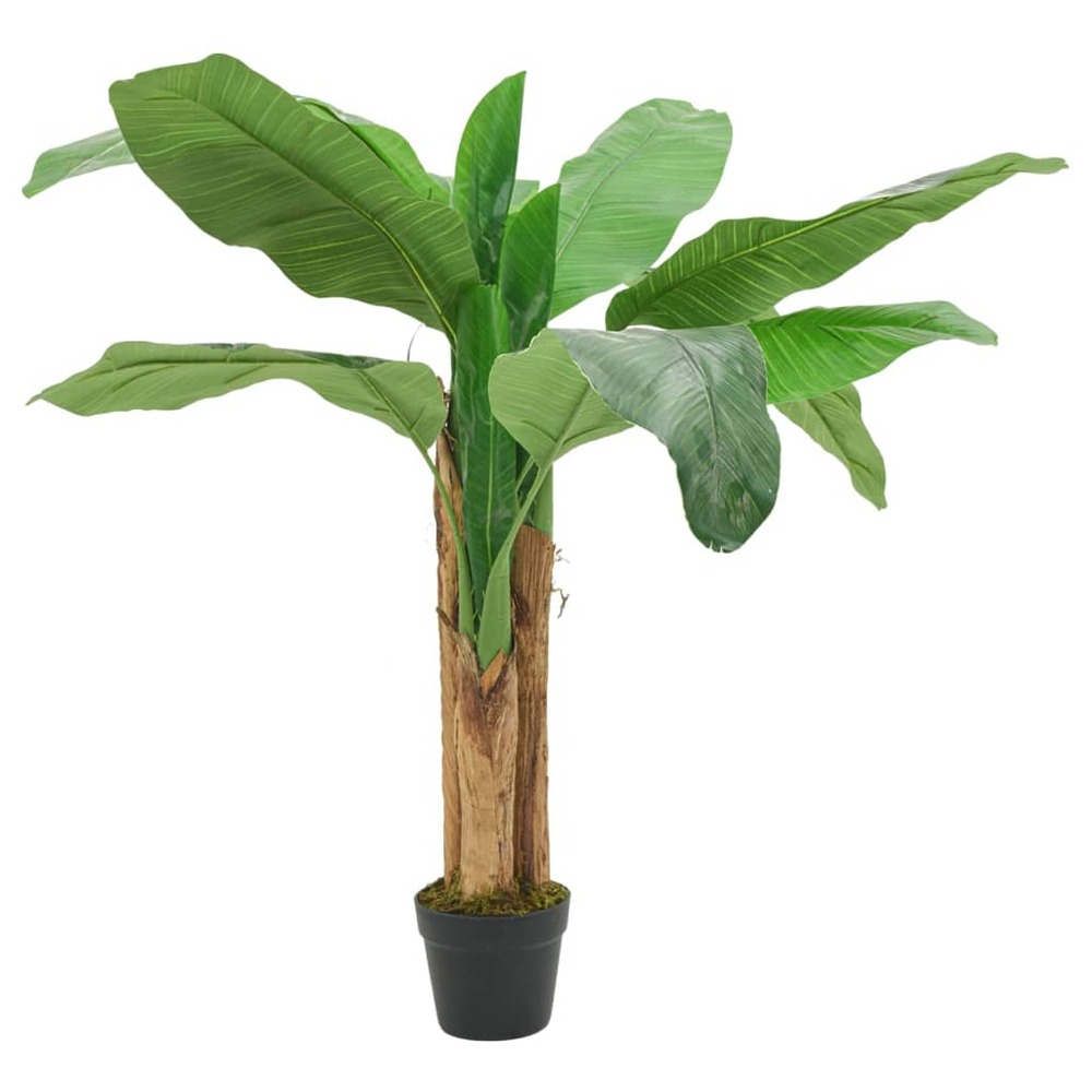 Bananier artificiel 9 feuilles 120 cm vert | Truffaut