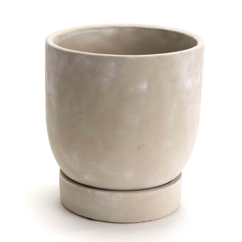 Grand cache pot ciment brut | Truffaut