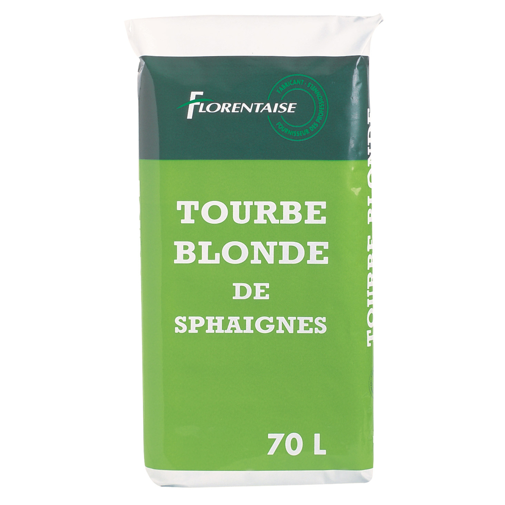 Tourbe blonde de sphaignes - sac de 70 litres Florentaise | Truffaut