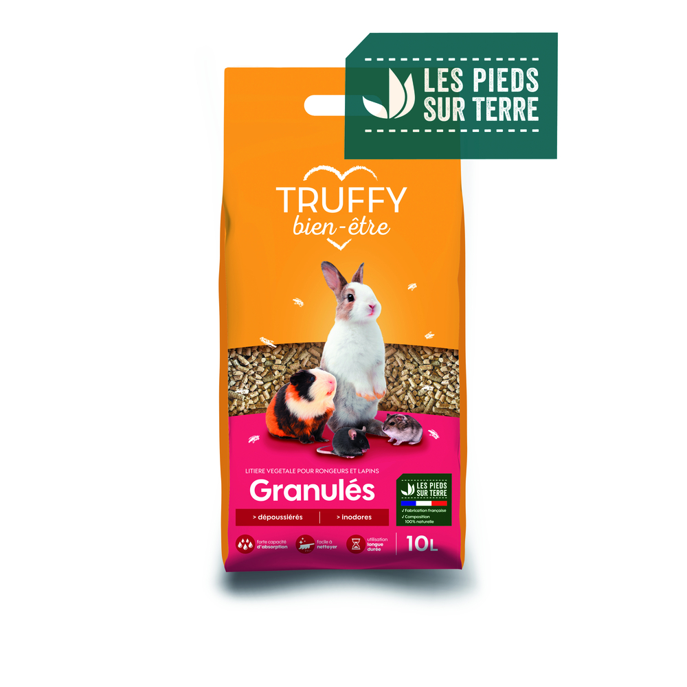 Litière en granulés Truffy bien être 10L Truffy Bien Etre | Truffaut