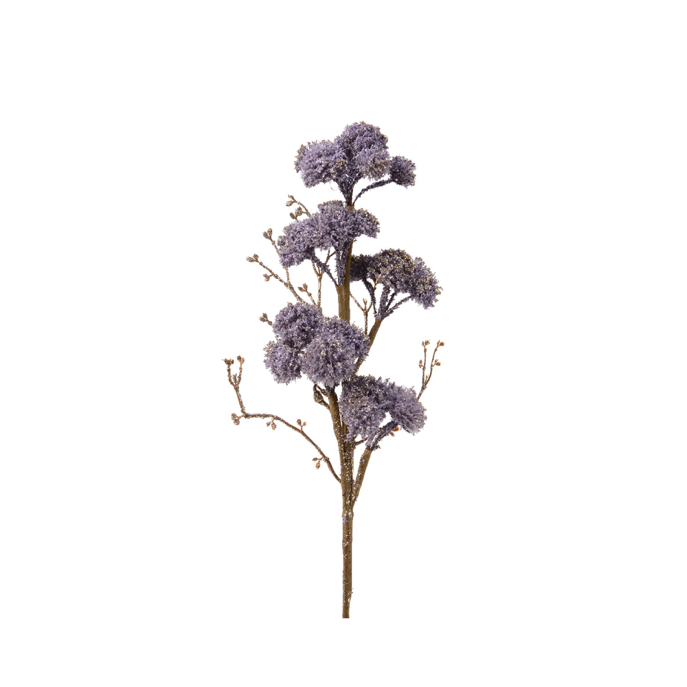 Tige de fleurs artificielles Grappes de Lilas violets 52cm | Truffaut
