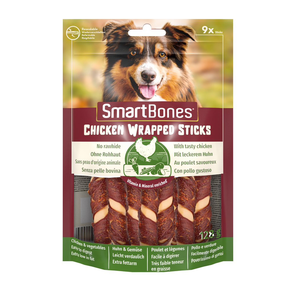 Chicken Wrapped Sticks Mini - Bâtonnets à mâcher Poulet pour chien x9 ...